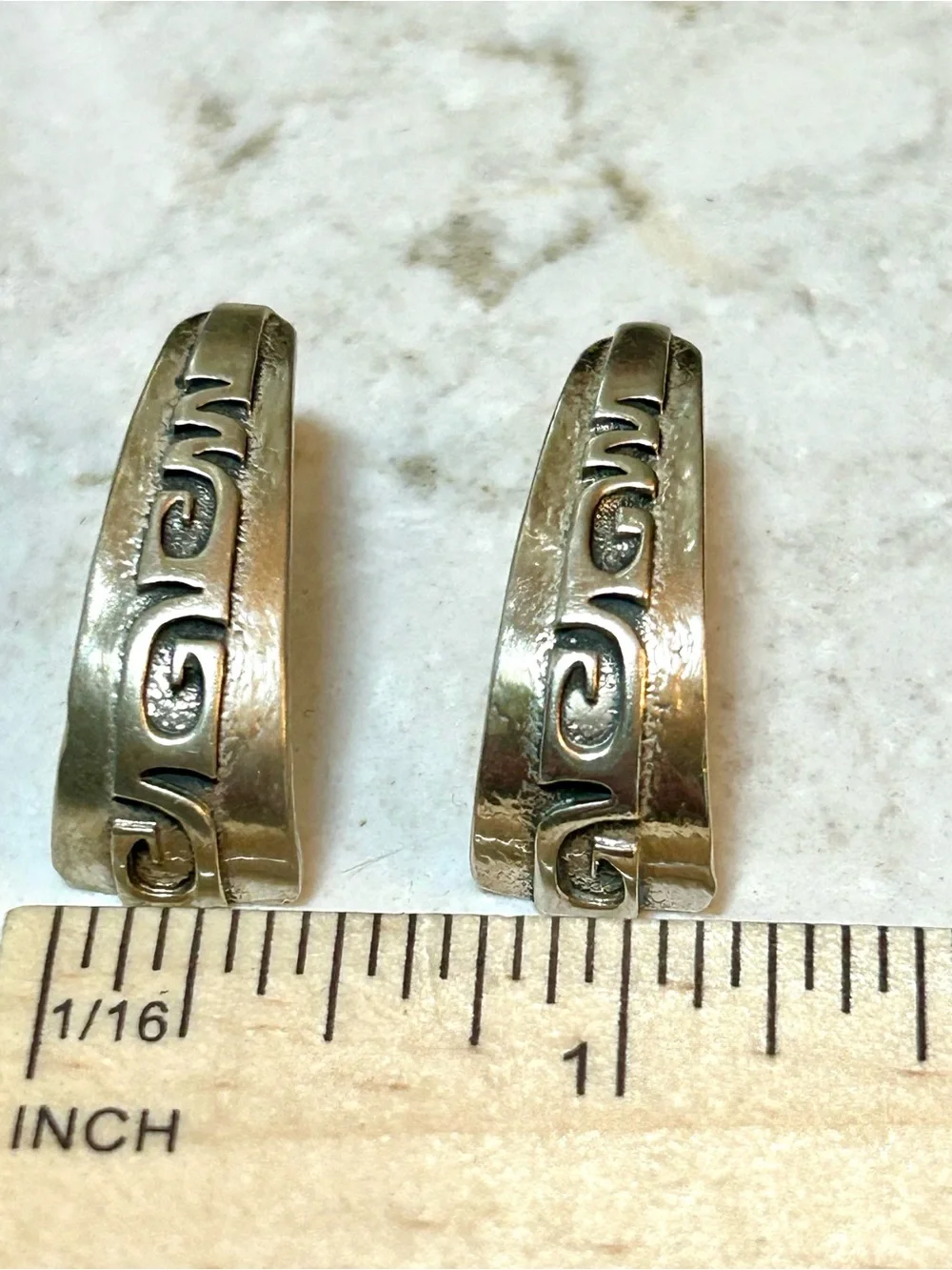 Artisan | Jewelry | Navajo Ervin Hoskie Sterling Silver Half Hoop ...